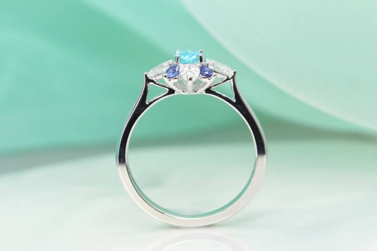 Brazil Paraiba Tourmaline Ring | Iconic Neon Blue Gemstone