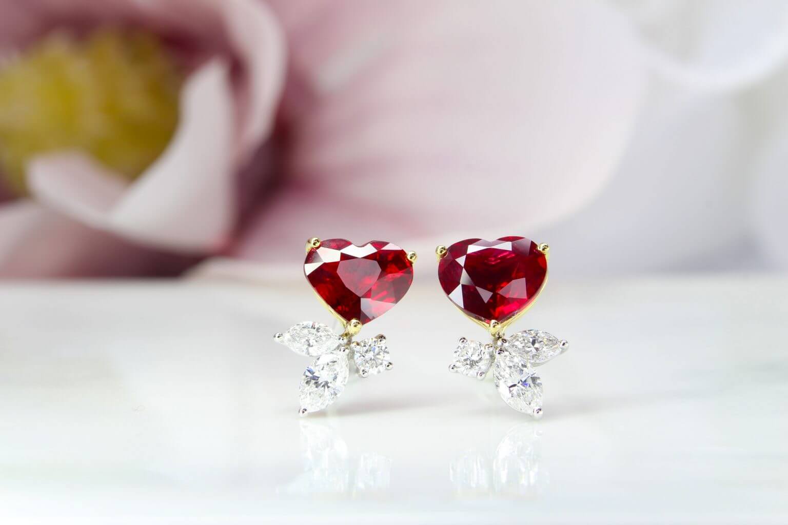 Ruby Earring Jewellery Customised Engagement Proposal Ring With