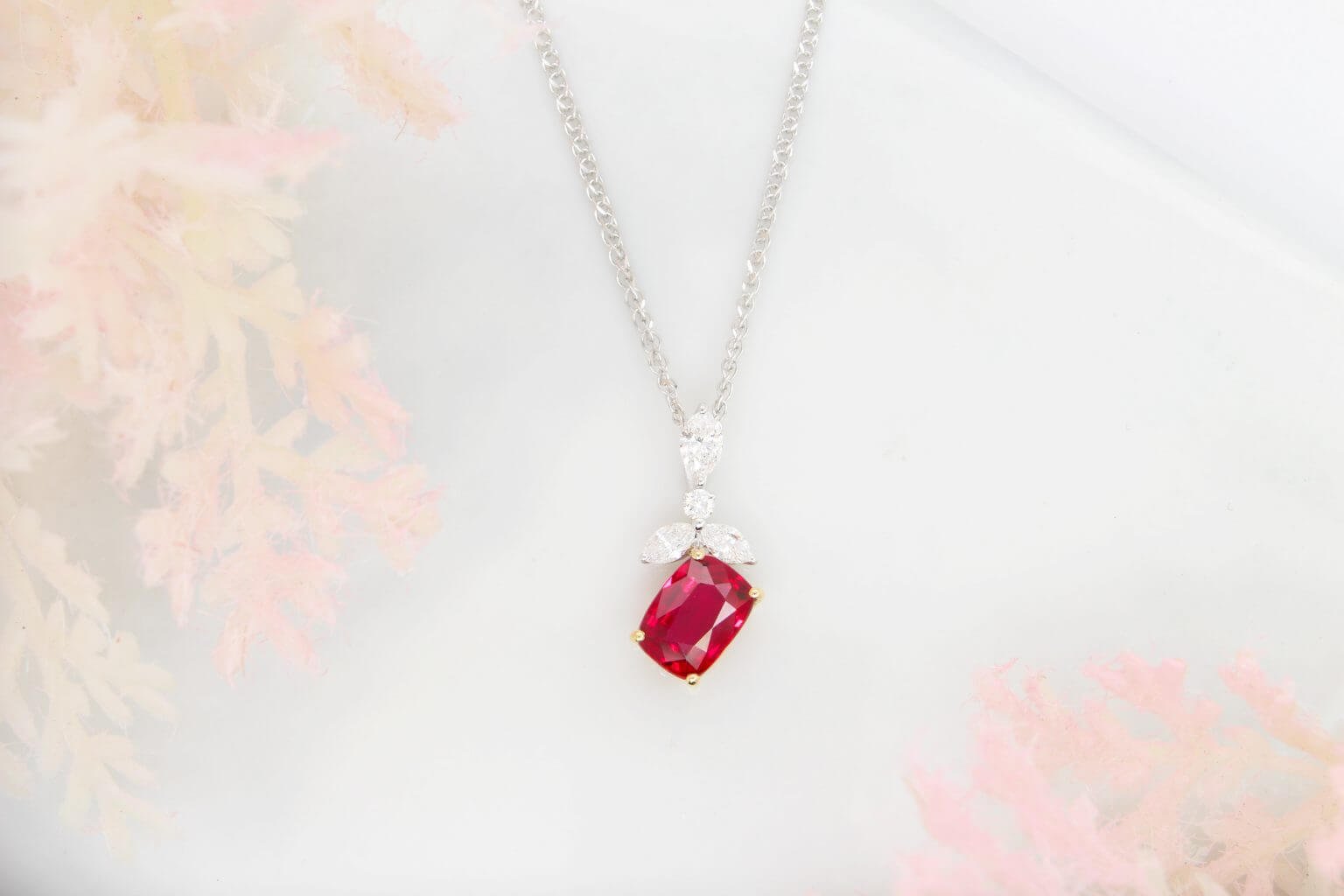 Ruby Wedding Jewellery - Rare Fine Pigeon Blood Ruby Gem